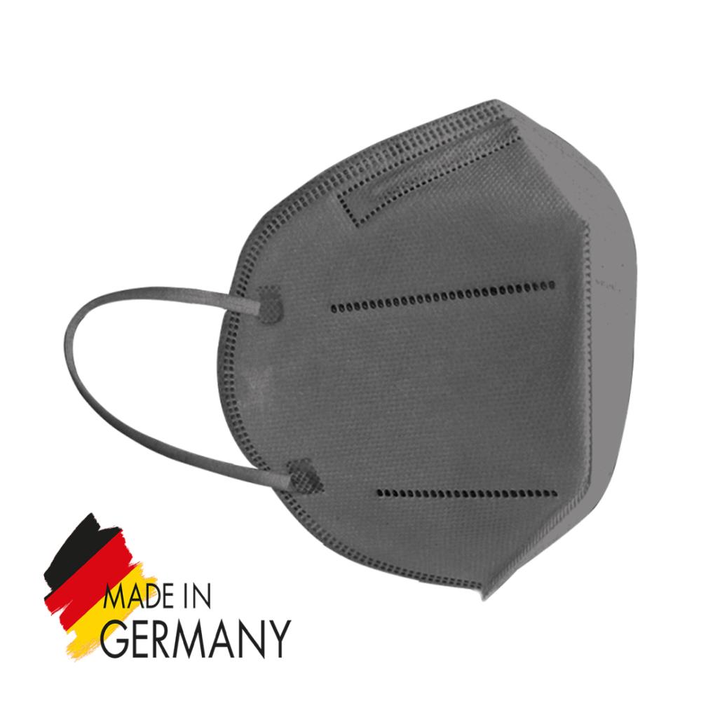 FFP2 Atemschutzmasken | Schwarz | Grau | 10 Stück/ Box | ohne Ventil